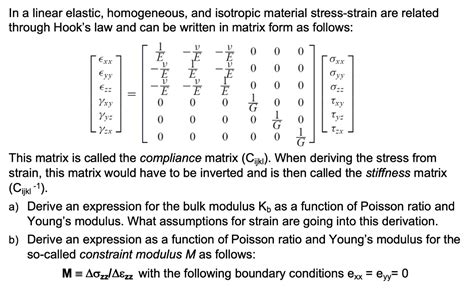 Solved In A Linear Elastic Homogeneous And Isotropic