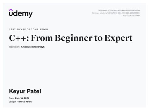 Keyur Patel On Linkedin Excited To Share That Ive Completed “c From Beginner To Expert