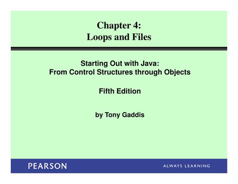CMP 128 Chap4 Notes Ch 4 Chapter 4 Loops And Files Starting Out
