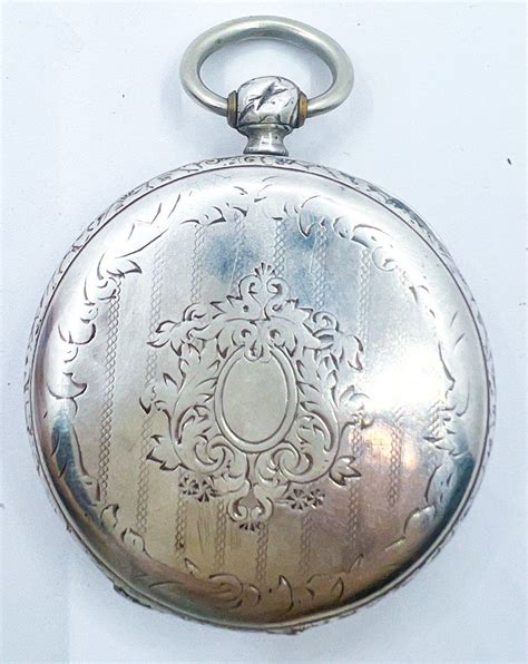 Chronometer Compass Character On Movement Pocket Watch With Key Mens