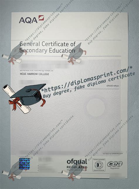 Aqa Certificate General Certificate Of Secondary Education