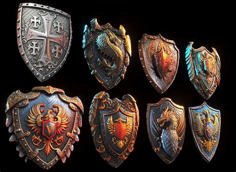 Magical Shields 3d Model Turbosquid 2166612