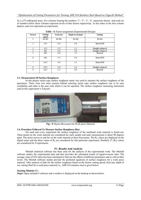 Optimization Of Cutting Parameters For Turning Aisi 316 Stainless