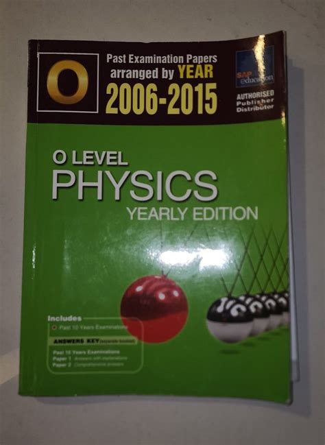 O Level Pure Physics Assessment Books Hobbies And Toys Books