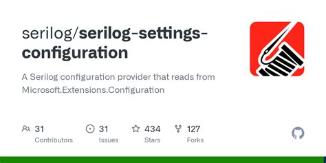 Github Serilogserilog Settings Configuration A Serilog