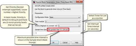 Stm32f4 Target Block References On Chip Peripherals Tim Timer Irq