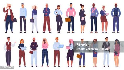 다문화 비즈니스 그룹 사람들 사무실 노동자 팀 다국적 비즈니스 동료 캐릭터 커뮤니티 고립 된 벡터 일러스트레이션 세트 개념에 대한 스톡 벡터 아트 및 기타 이미지 Istock