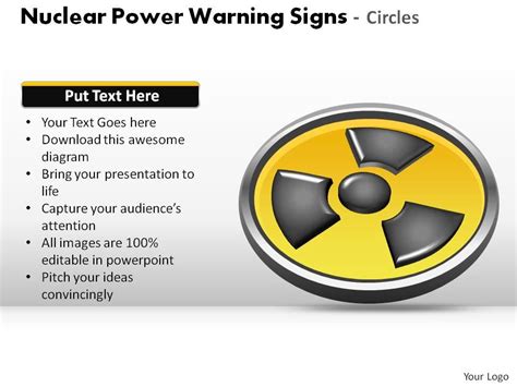 Nuclear Power Warning Signs Circles Powerpoint Presentation Slides Presentation Graphics