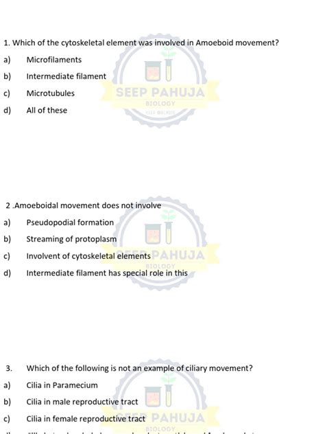Locomotion And Movement 90 Mcqs Pdf Musculoskeletal System Anatomy