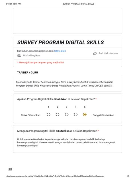 Survey Program Pdf
