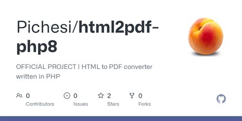 Github Pichesihtml2pdf Php8 Official Project Html To Pdf Converter Written In Php