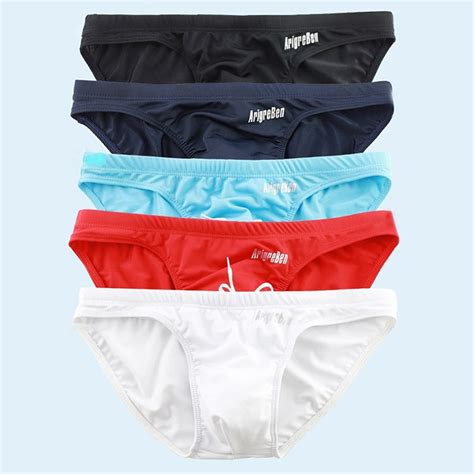 Sufa Mens Brief Cut Low Rise Bikini Brief Swimming Trunks Swim Brief