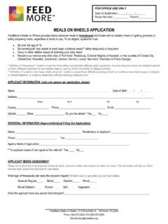 Meals On Wheels Application Feed More Meals On Wheels Application
