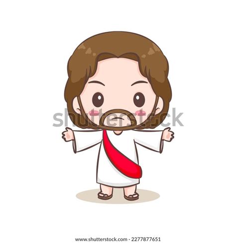 귀여운 예수 그리스도와 양 만화 손으로 스톡 벡터로열티 프리 2277877651 Shutterstock