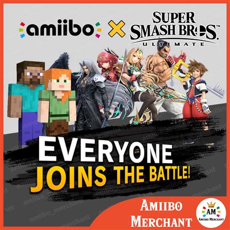 NEW KAZUYA PYRA MYTHRA SEPHIROTH STEVE Super Smash Bros Ultimate SSBU Amiibo Shopee Malaysia