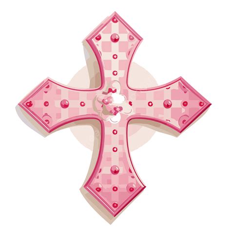 Pink Cross Clip Art