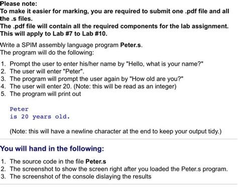 Solved Please Note To Make It Easier For Marking You Are