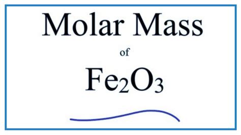 Molar Mass Of Iron Ii Oxide