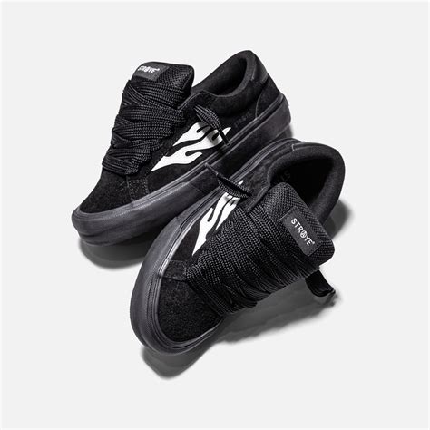 Straye Logan Puff Phantom Hairy Suede Low Top Skate Shoes