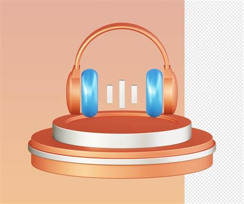 Premium Psd 3d Isometric Of Orange Headphone Icon For Ui Ux Web Mobile Apps Social Media Ads