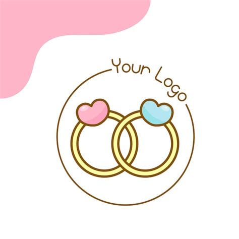 Premium Vector Logo Design Heart Ring Vector