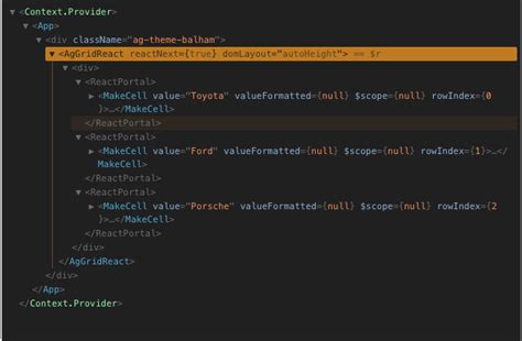 Reactnext Portals Implementation Does Not Work With React 163 Context · Issue 2838 · Ag Grid