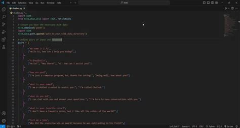 Prathyusha Yekamba On Linkedin Python Chatbot Nltk