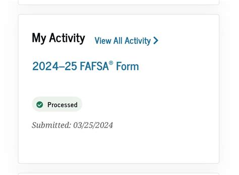 Fafsa Processed 3 10 R Fafsa