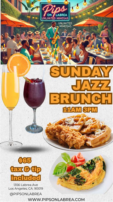 Sunday Jazz Champagne Brunch With Cal Bennett At Pips On Labrea At