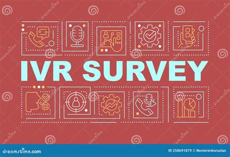 Ivr Survey Word Concepts Red Banner Stock Vector Illustration Of Onboarding Website 258691879