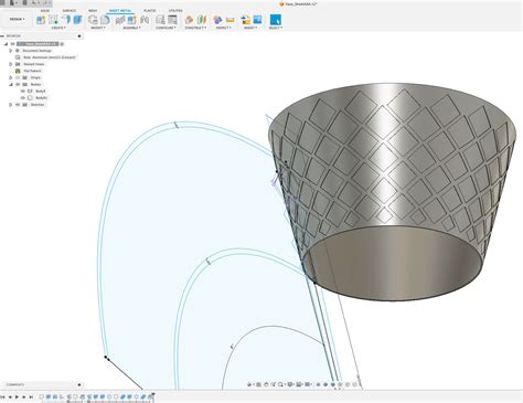 Solved Repeat Pattern On Curved Taper Surface Autodesk Community