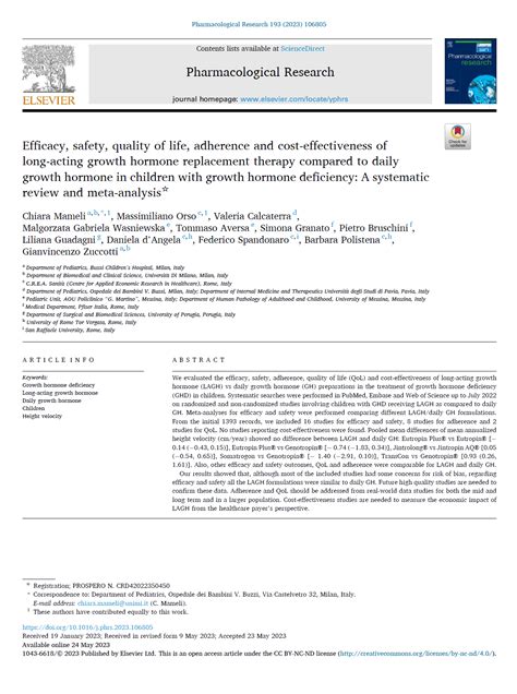 Efficacy Safety Quality Of Life Adherence And Cost Effectiveness Of Long Acting Growth