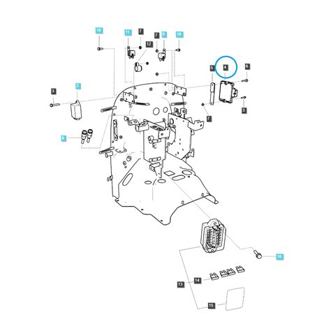 Electronic Vehicle Controller Hst Trg750 Ls Tractor 40521122