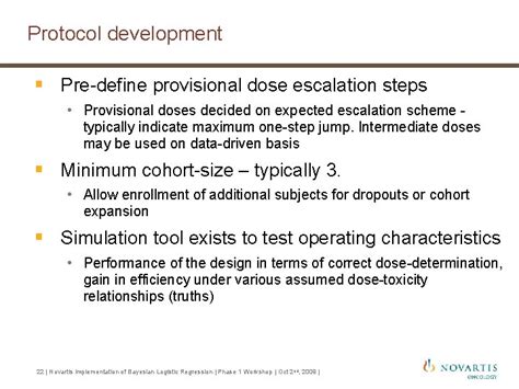 Implementation Of Bayesian Logistic Regression For Dose Escalation