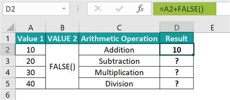 FALSE Excel Function Formula Examples How To Use FALSE Excel Function Formula Examples How To Use