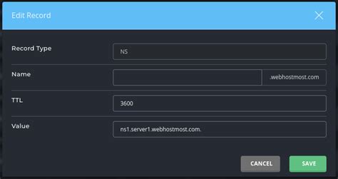 dns record management in webhostmost docs for webhostmost