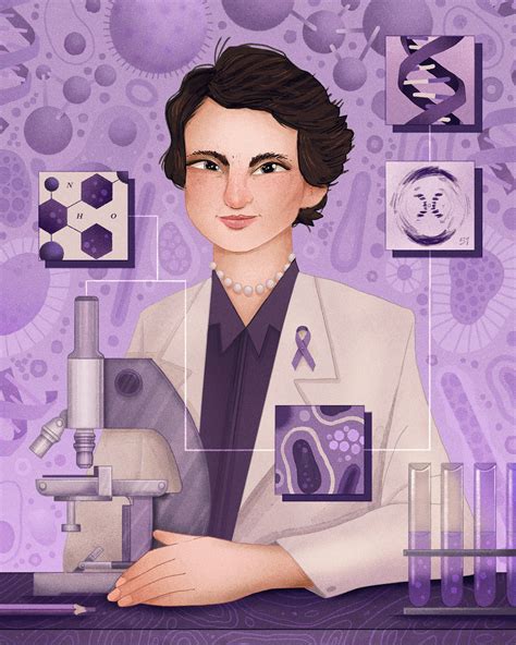 Rosalind Franklin Feature Illustration Behance