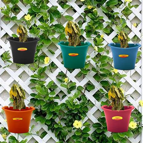 Round Plastic Hanging Hook Pots For Balcony Size 6 At ₹ 32piece In