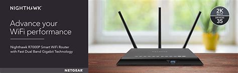 NETGEAR Nighthawk Smart WiFi Router R P AC Wireless Speed Up To Mbps Up To