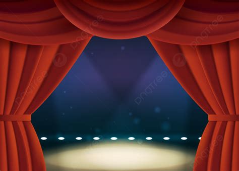 빨간 커튼 일러스트와 함께 무대 공연 스포트라이트 무대 공연 스포트라이트 디자인 빨간 커튼 배경 일러스트 및 사진 무료 다운로드 Pngtree