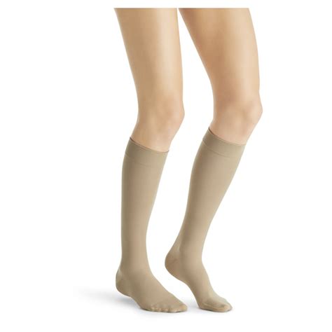 Jobst Ultrasheer Compression Stockings Knee High 15 20mmhg Natural Medium