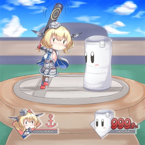 Safebooru 1girl Arena Bangs Baseball Bat Blonde Hair Blue Capelet