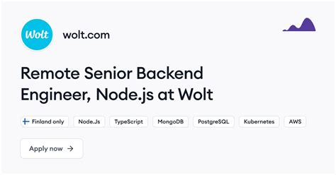Himalayas On Linkedin Remote Senior Backend Engineer Nodejs Job At Wolt