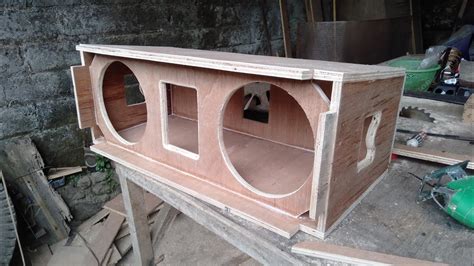 Skema Box Line Array 10 Inch Double Model Baru Detail Ukuran Lengkap