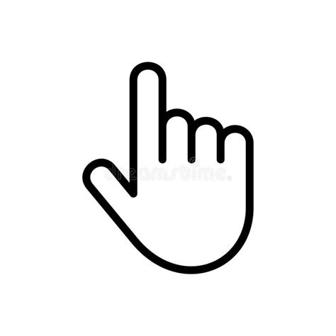 Hand Cursor Icon Vector