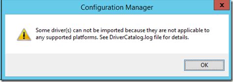Windows Driver Import Fails In ConfigMgr R SP Deployment Research