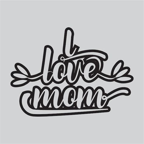 Stylish Cursive Text Artwork Celebrating Moms Love Jiffy Designs
