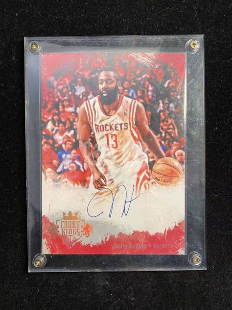 2013 14 Panini Court Kings James Harden 【大彪代拍】 油画 火箭 詹姆斯 哈登 卡签 签字 大卡 大