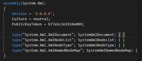 dotnet al compile error system xml —