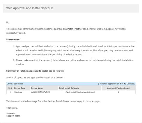 Configuring Patch Notifications OpsRamp Documentation